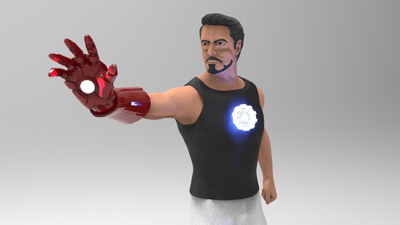 ArtStation - Iron man Tony Stark Robert Downey Jr 3D model