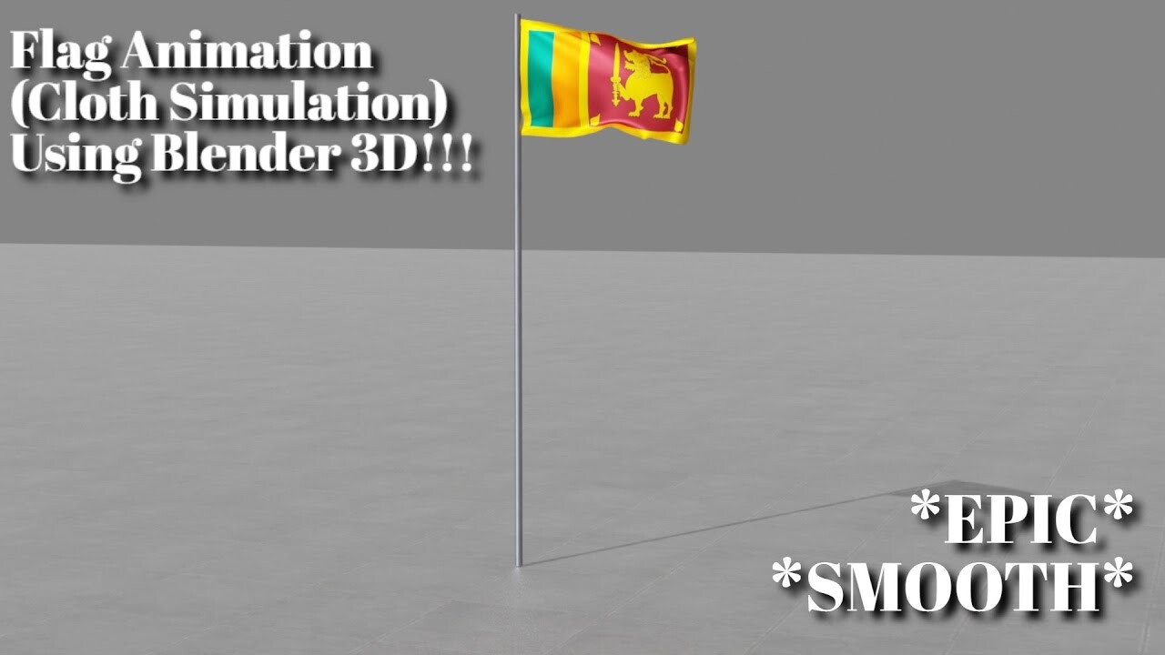 ArtStation - Flag Animation (Cloth Simulation)