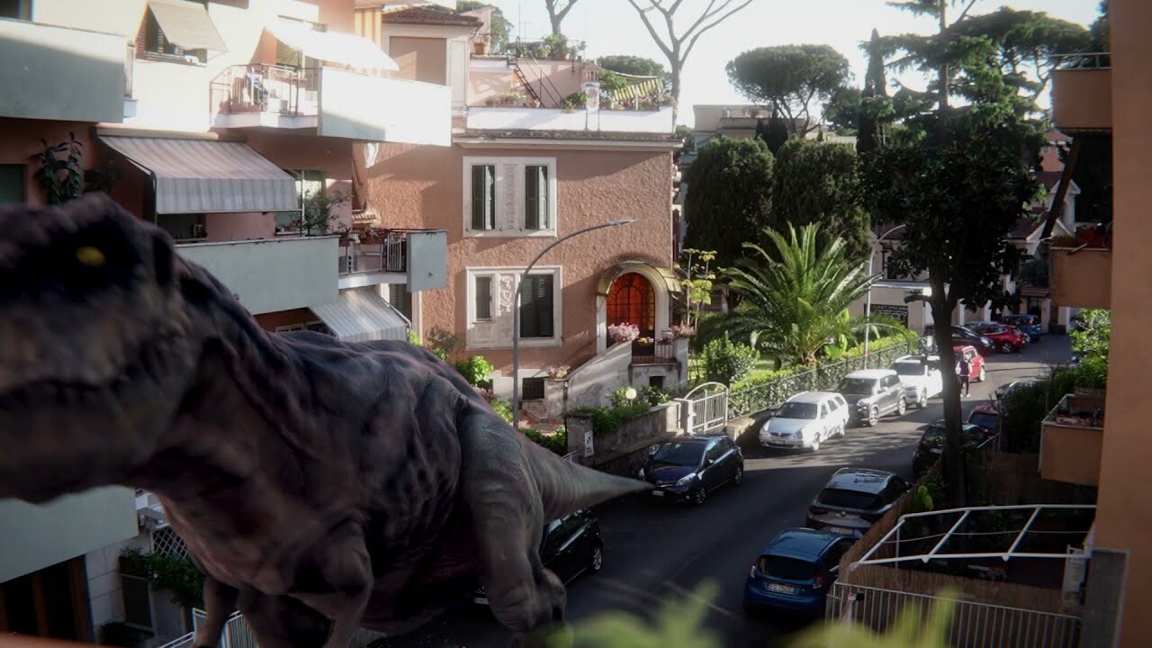 ArtStation - T-REX walks around Rome
