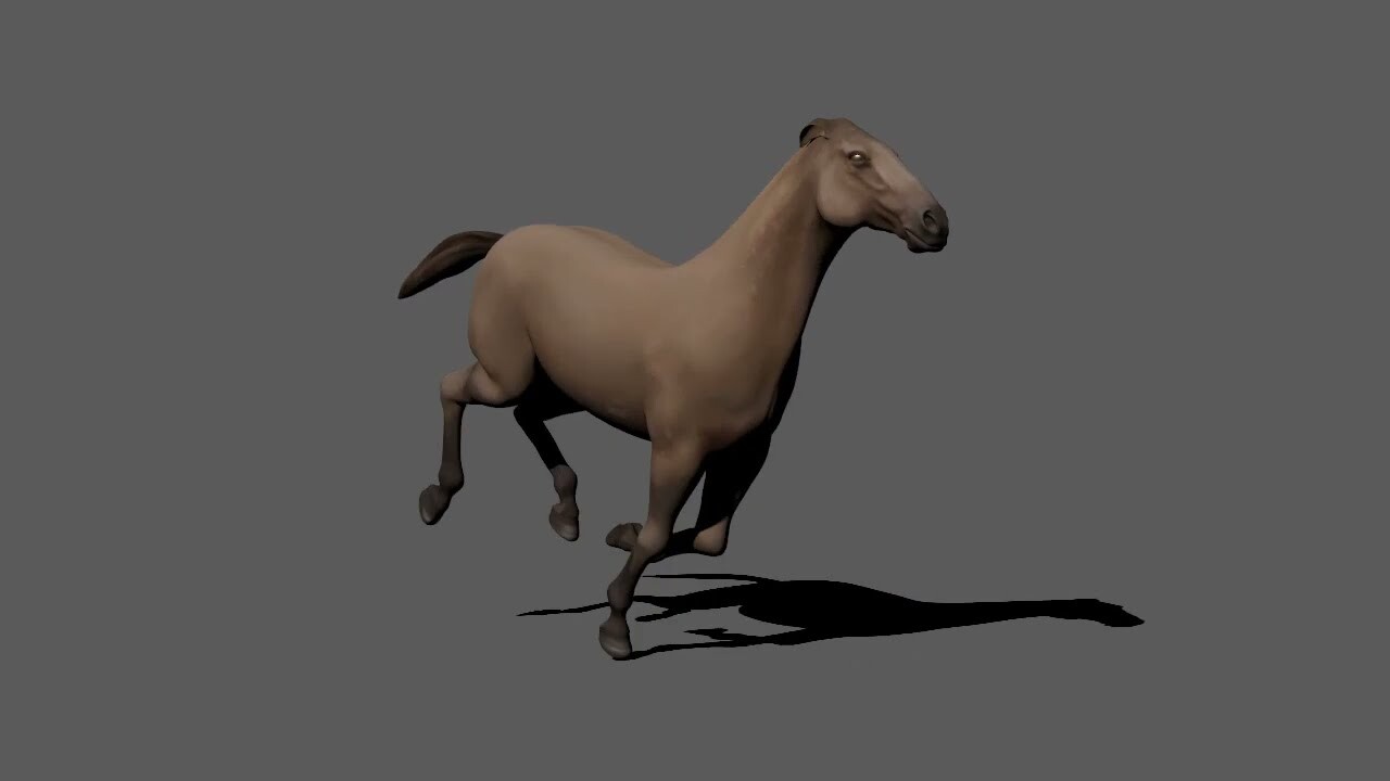 ArtStation - Horse walking/running animations