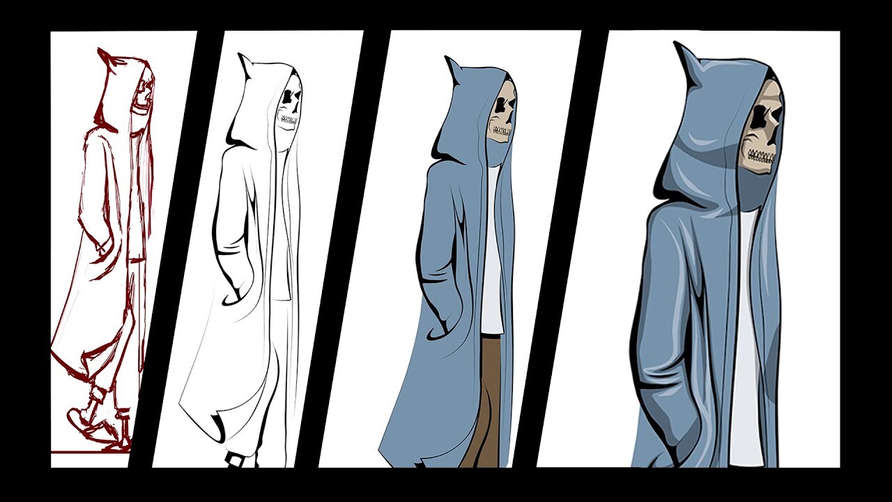 ArtStation - Animation process. Skeleton walking