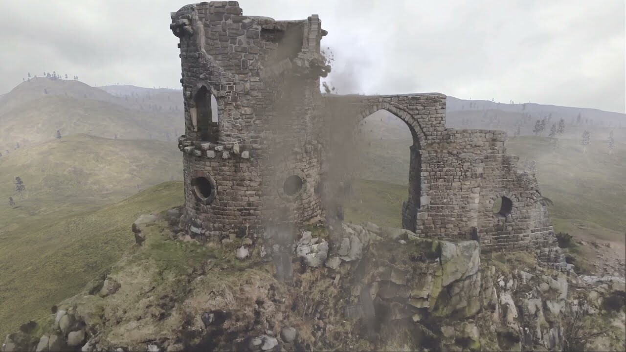 ArtStation - Mow Cop Castle