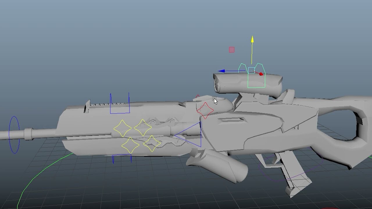 ArtStation - Overwatch Widowmaker Sniper props rig.