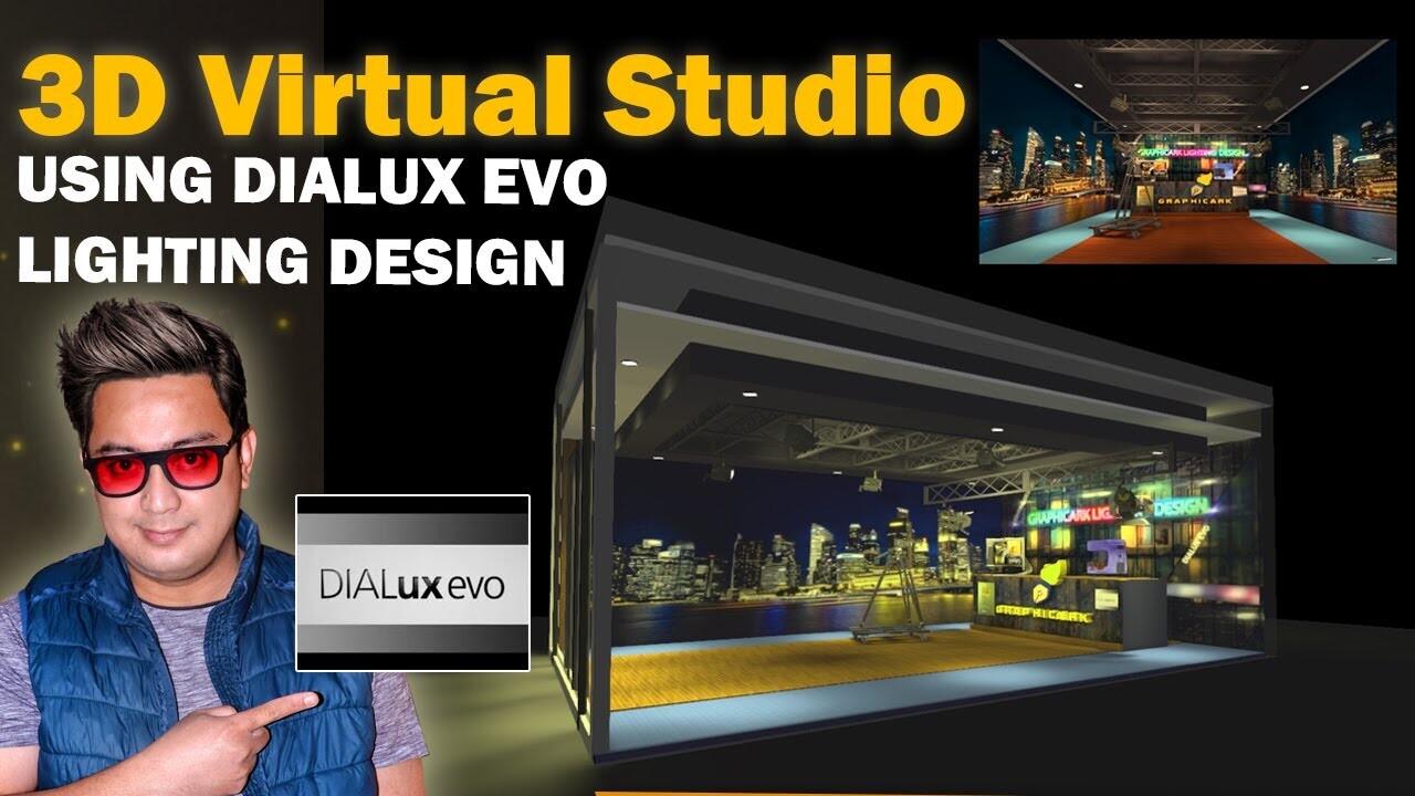 ArtStation - 3D VIRTUAL STUDIO USING DIALUX EVO | LIGHTING DESIGN