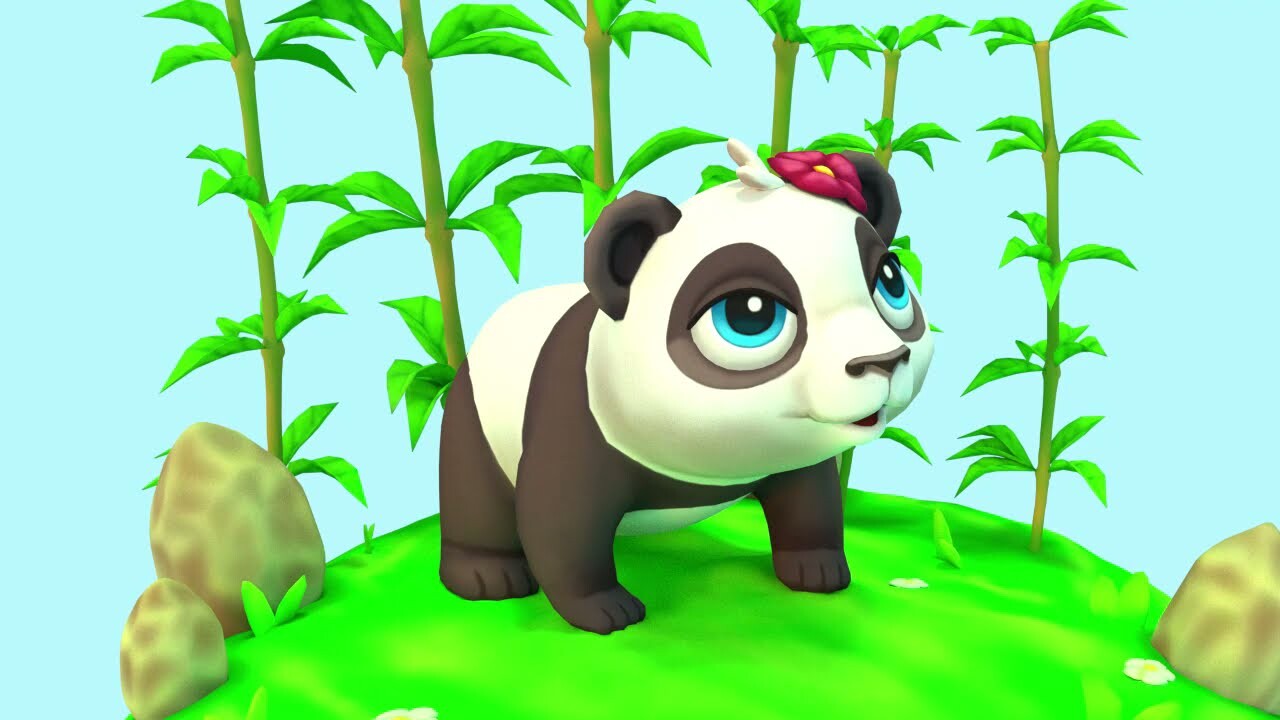 ArtStation - Panda pose funart Playrix