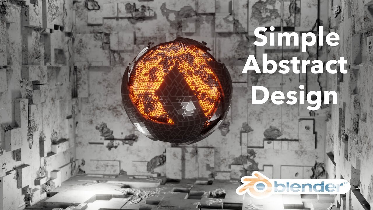 ArtStation - Blender - Simple Abstract Design In Blender 2.93