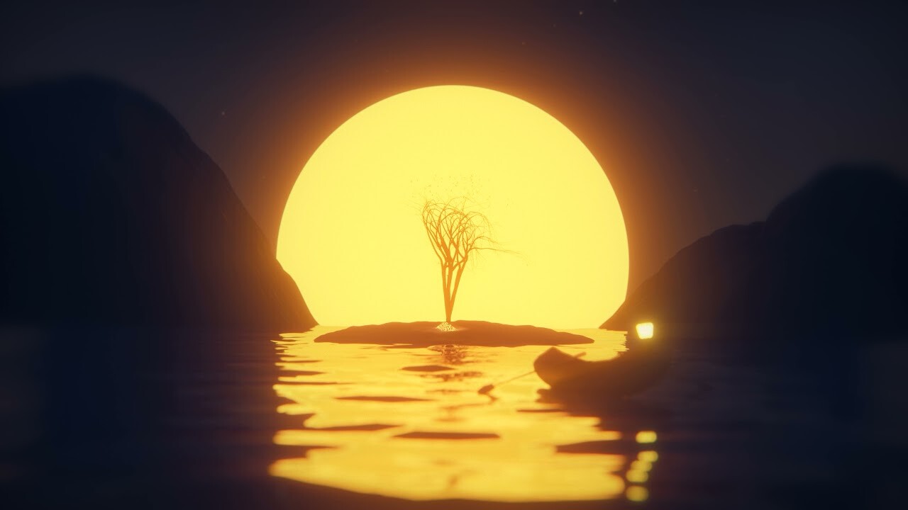 ArtStation - Aesthetic sea sunset animation