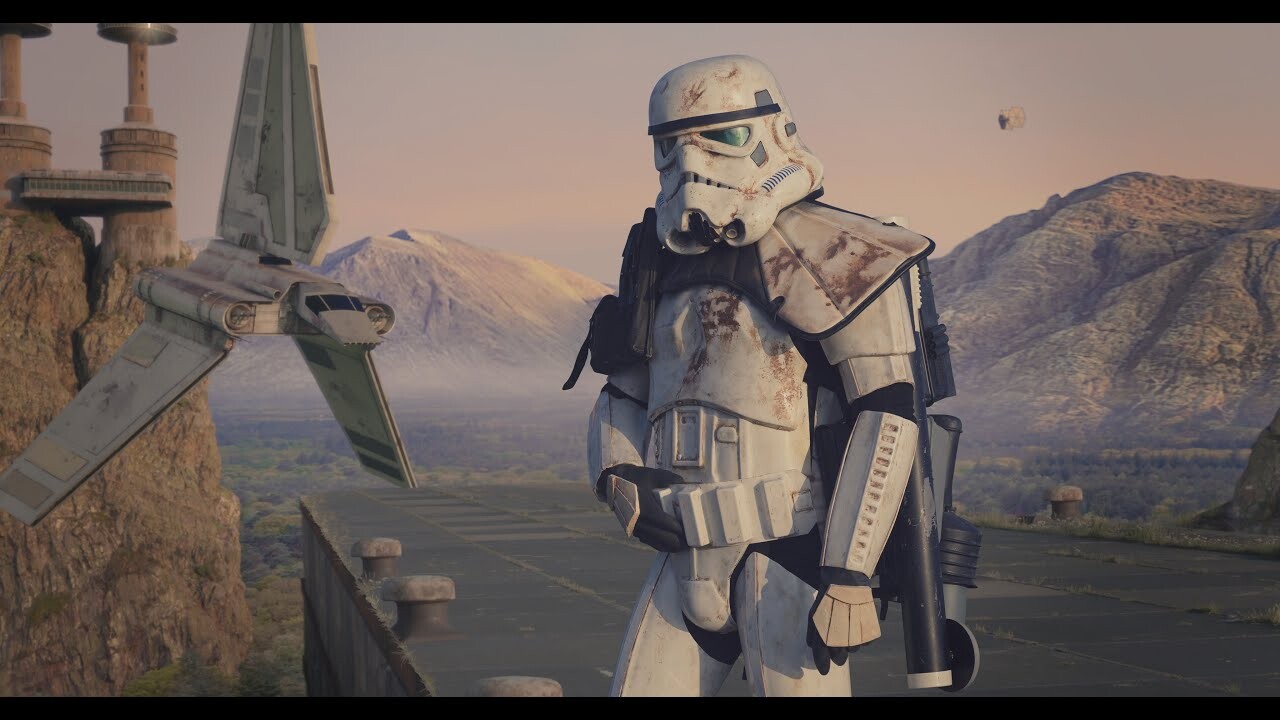 ArtStation - Lambda landing scene | star wars