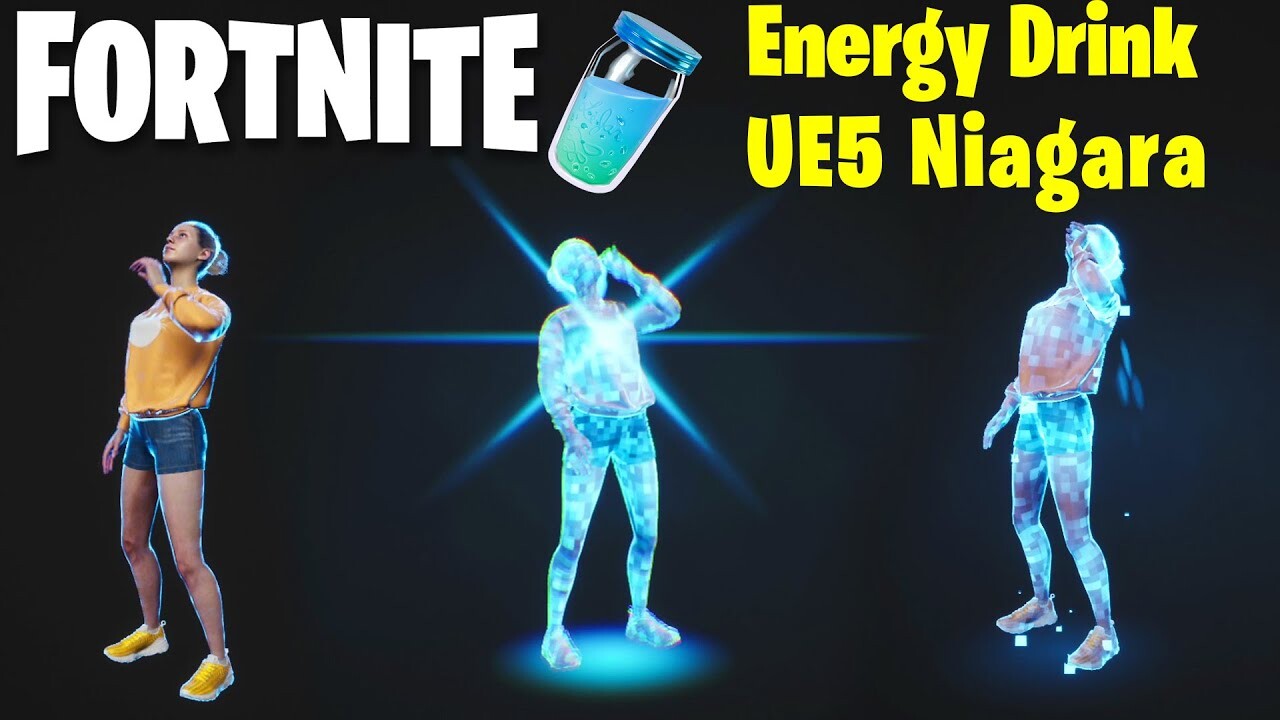 ArtStation - Fortnite Energy Drink FX in UE5 Niagara | Download Files