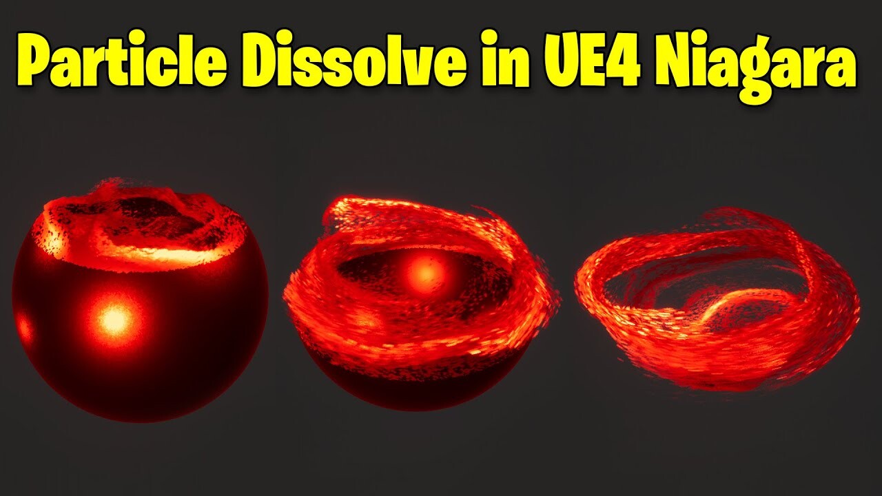 ArtStation - Particle Dissolve in UE4.27 Niagara | Download Files