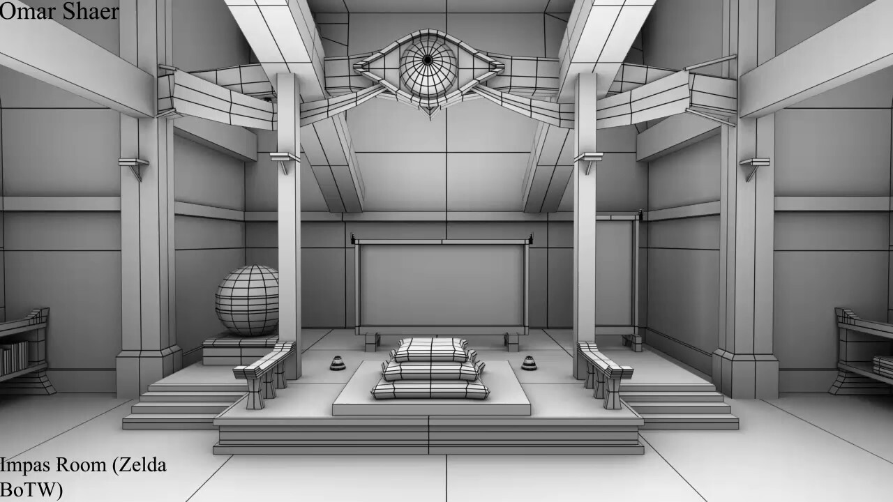 ArtStation - Zelda Breath Of the Wild room