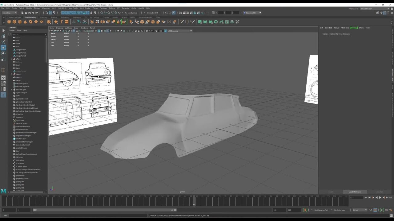 ArtStation - [Maya] Car_Part1