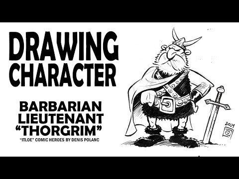 ArtStation - DRAWING CHARACTER - comic style Barbarian 1