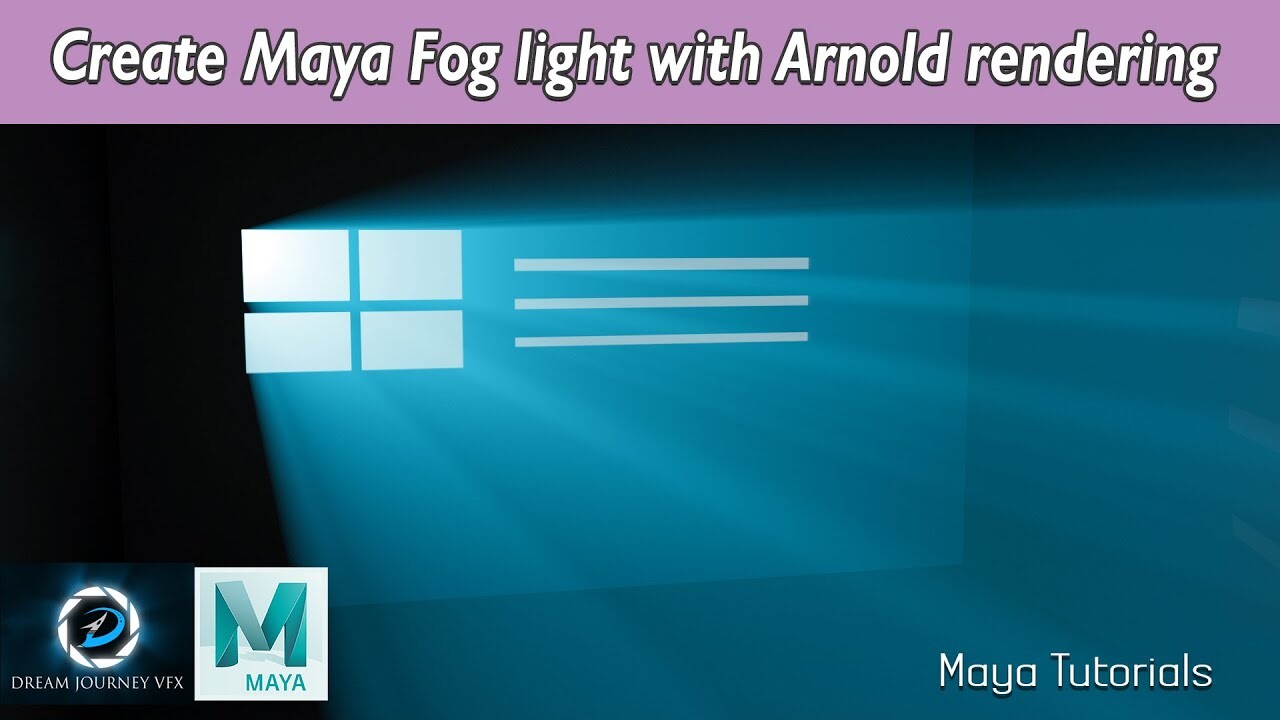 ArtStation - how to create Maya Fog light with Arnold rendering