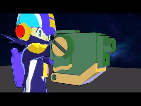 ArtStation - Megaman.EXE Cannon&balkan (Battle Chip)