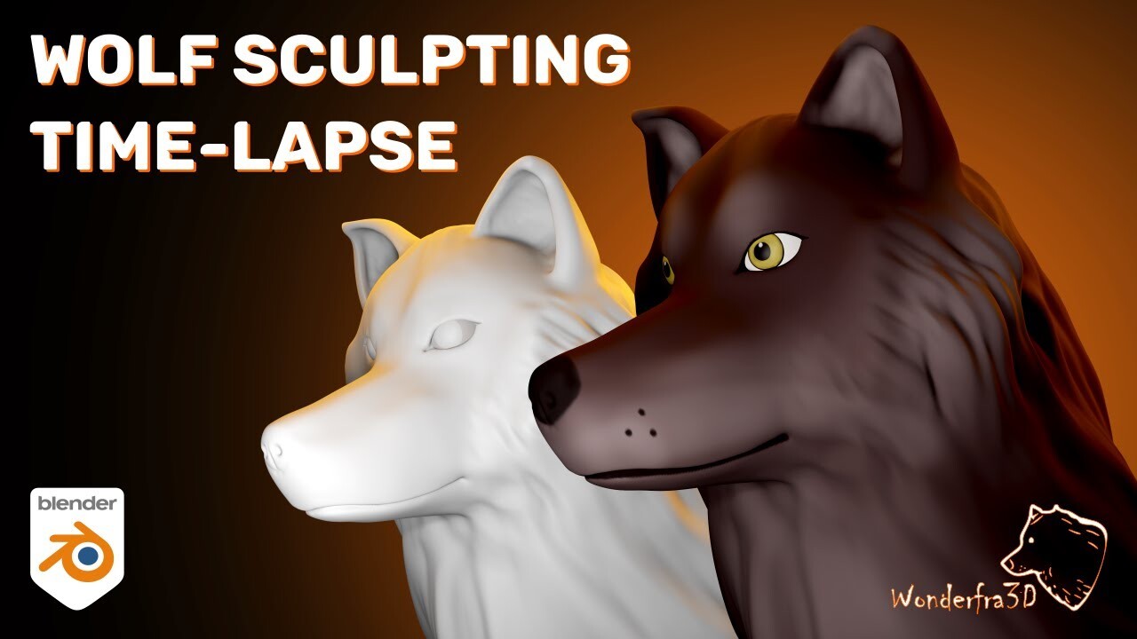 ArtStation - Wolf Sculpting time-lapse