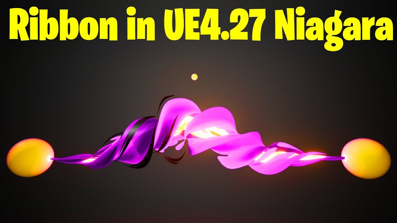 ArtStation - Twisted Ribbon in UE4.27 Niagara Tutorial | Download Files