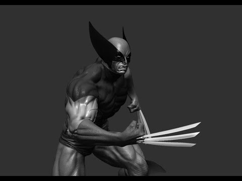 ArtStation - Wolverine 3D sculpture