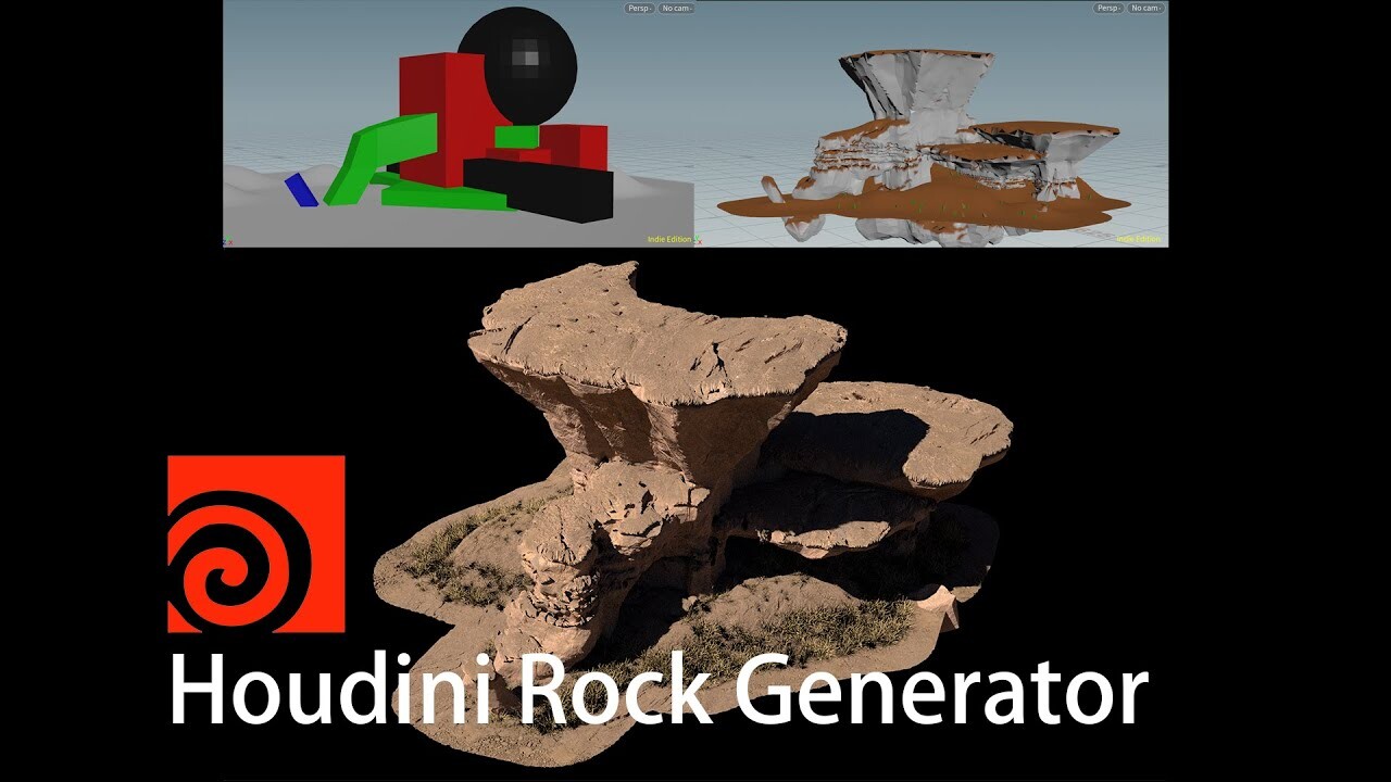 ArtStation - Houdini Rock Generator