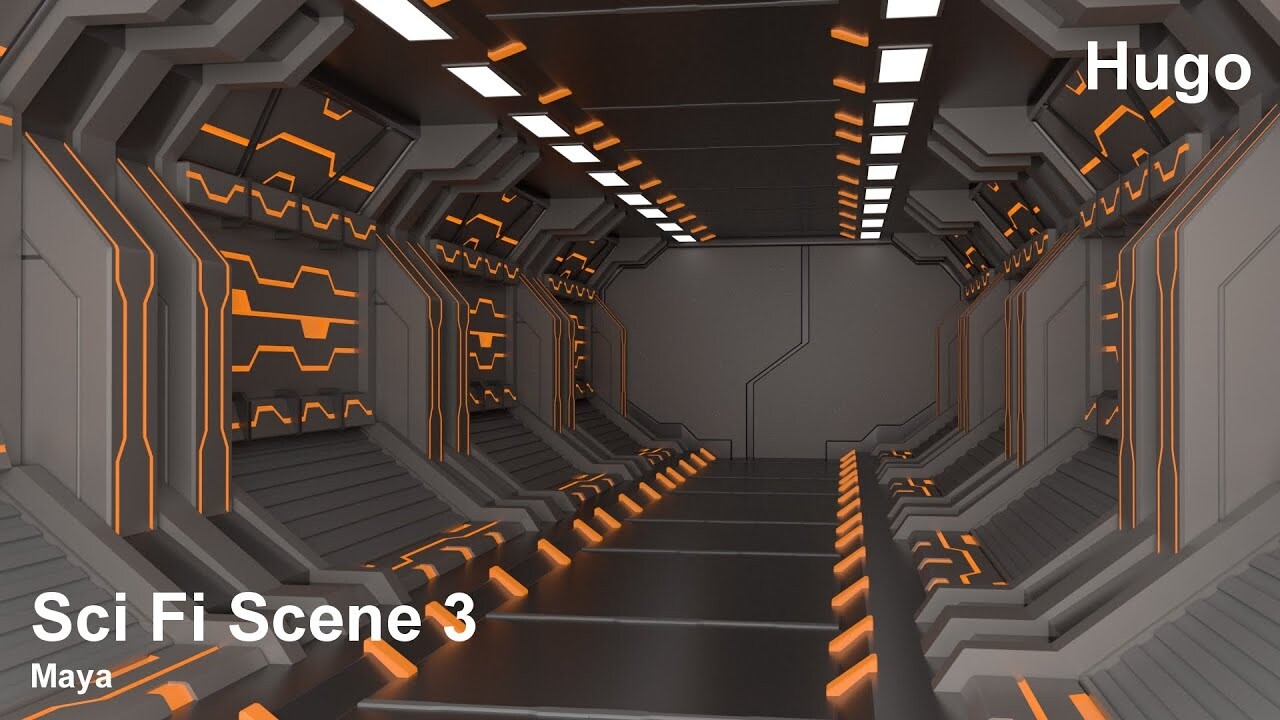 ArtStation - [Maya] Sci Fi Scene 3