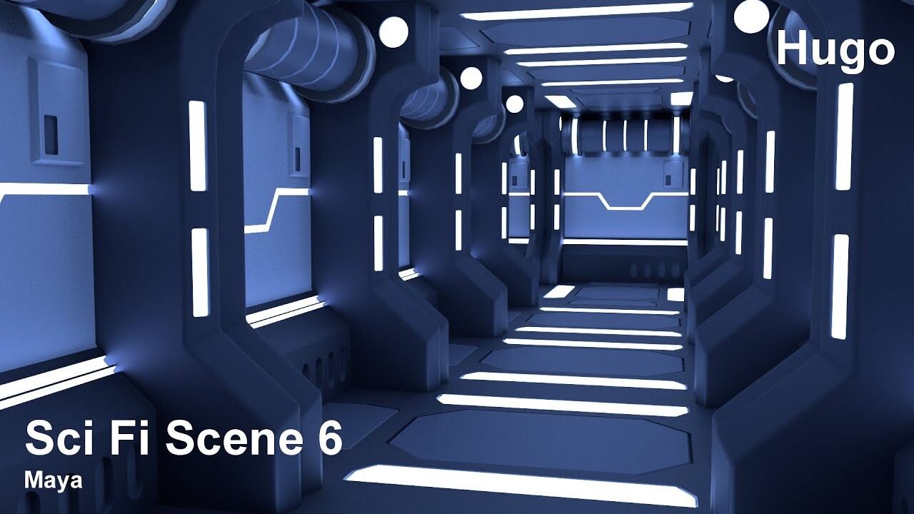 ArtStation - [Maya] Sci Fi Scene 6
