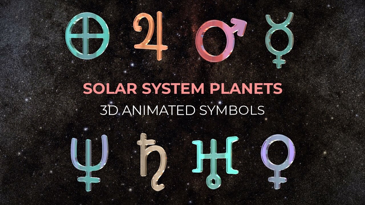 ArtStation - 3D Animated Solar System Symbols.