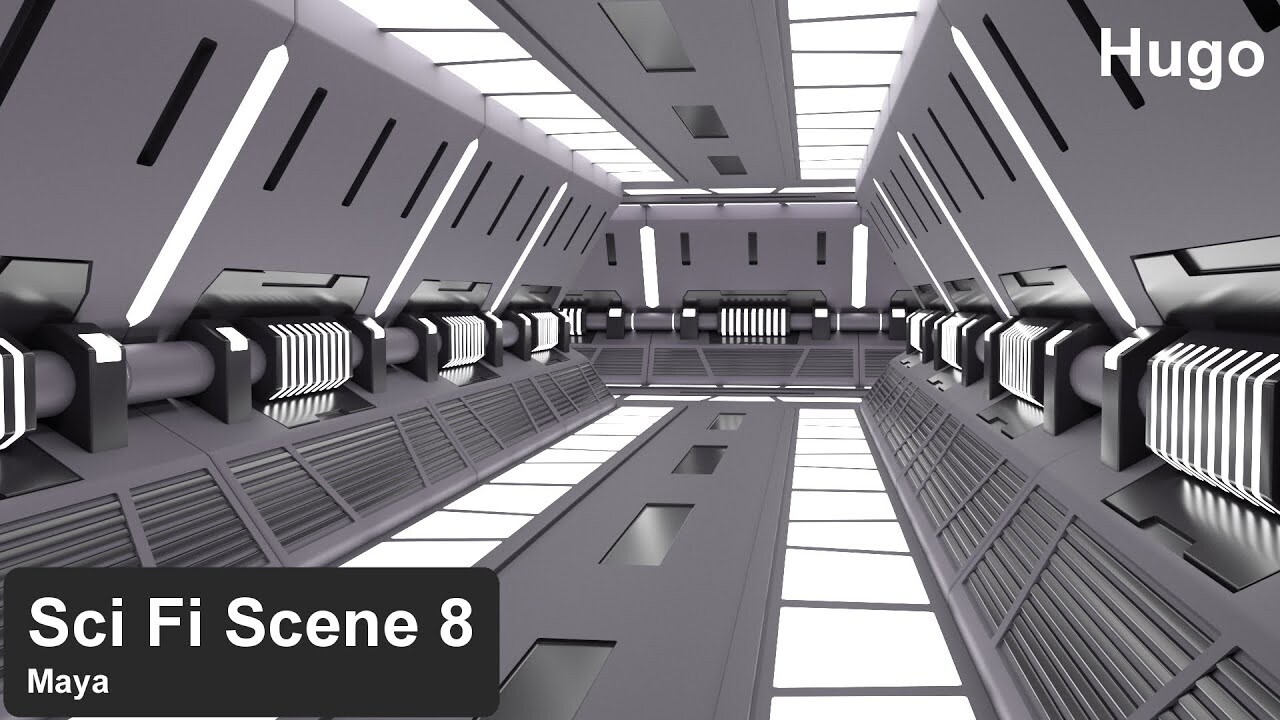 ArtStation - [Maya] Sci Fi Scene 8