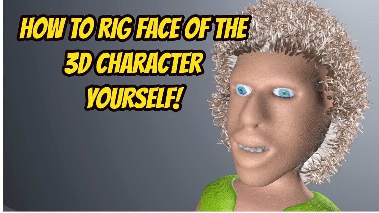 ArtStation - How To Rig Face Of The 3d Character Yourself!- Make Your ...