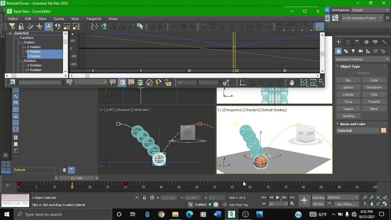 ArtStation - Module 11 Bouncing Ball Assignment