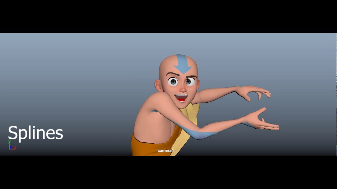 ArtStation - Aang playing with marbles animation