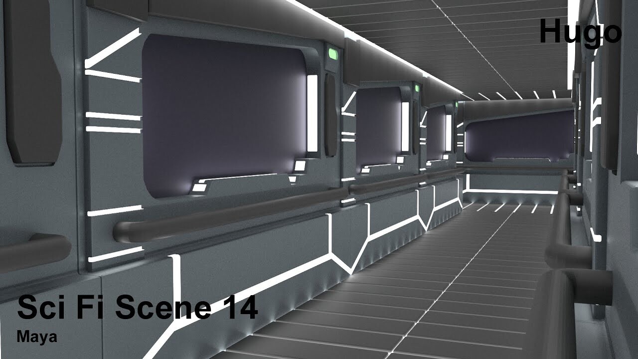 ArtStation - [Maya] Sci Fi Scene 14