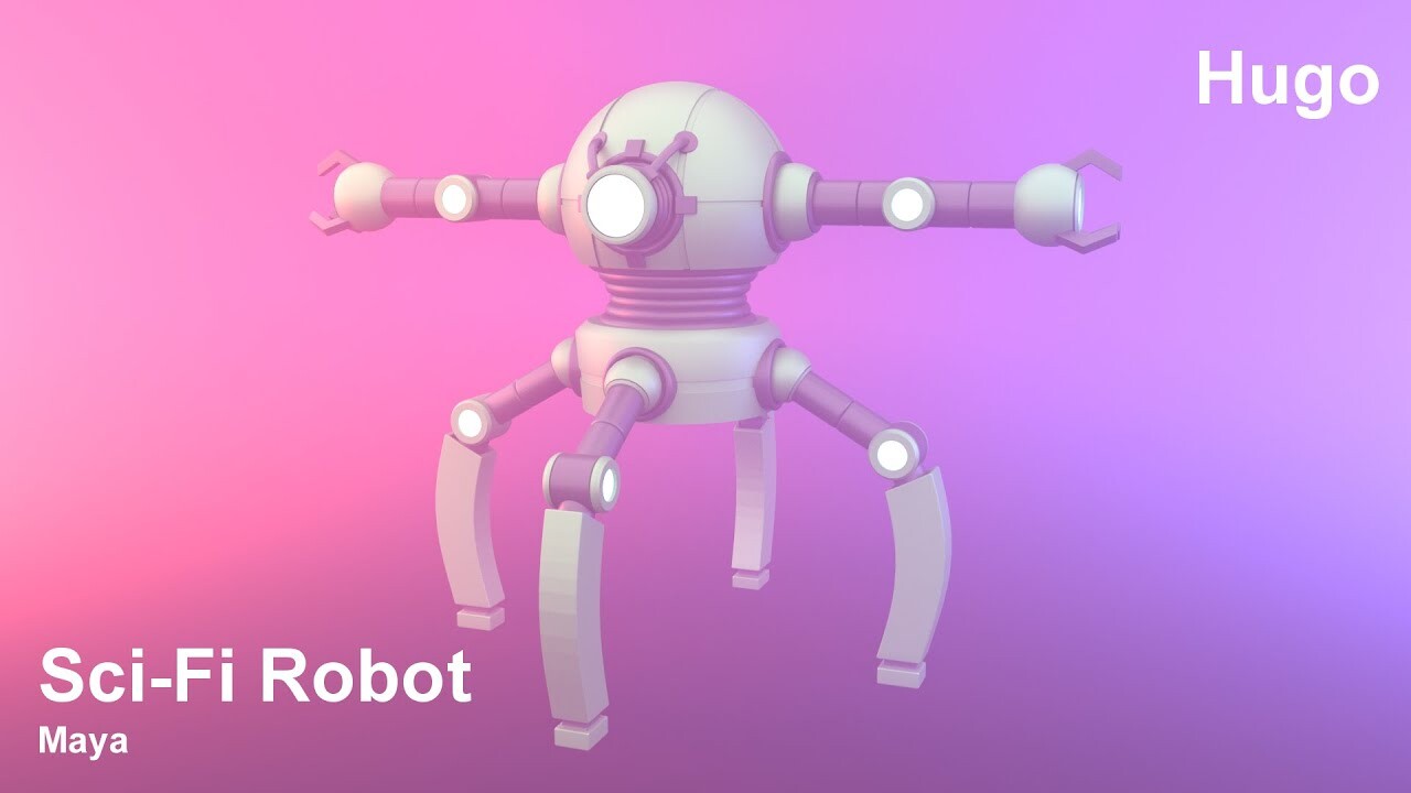 ArtStation - [Maya] Sci-Fi Robot