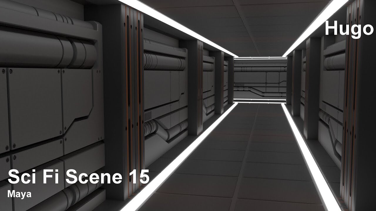 ArtStation - [Maya] Sci Fi Scene 15