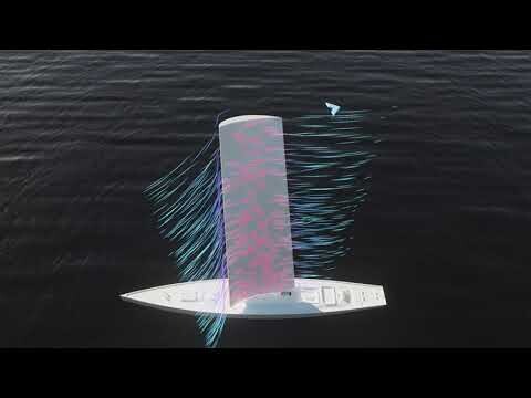 ArtStation - Wingsail and Flettner rotor 3D animation
