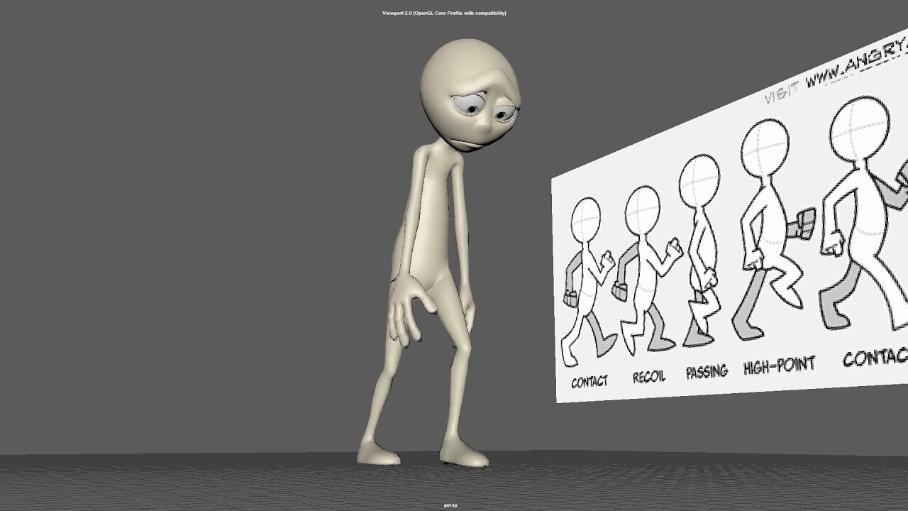 ArtStation - Walking Cycle / Ciclo de caminado