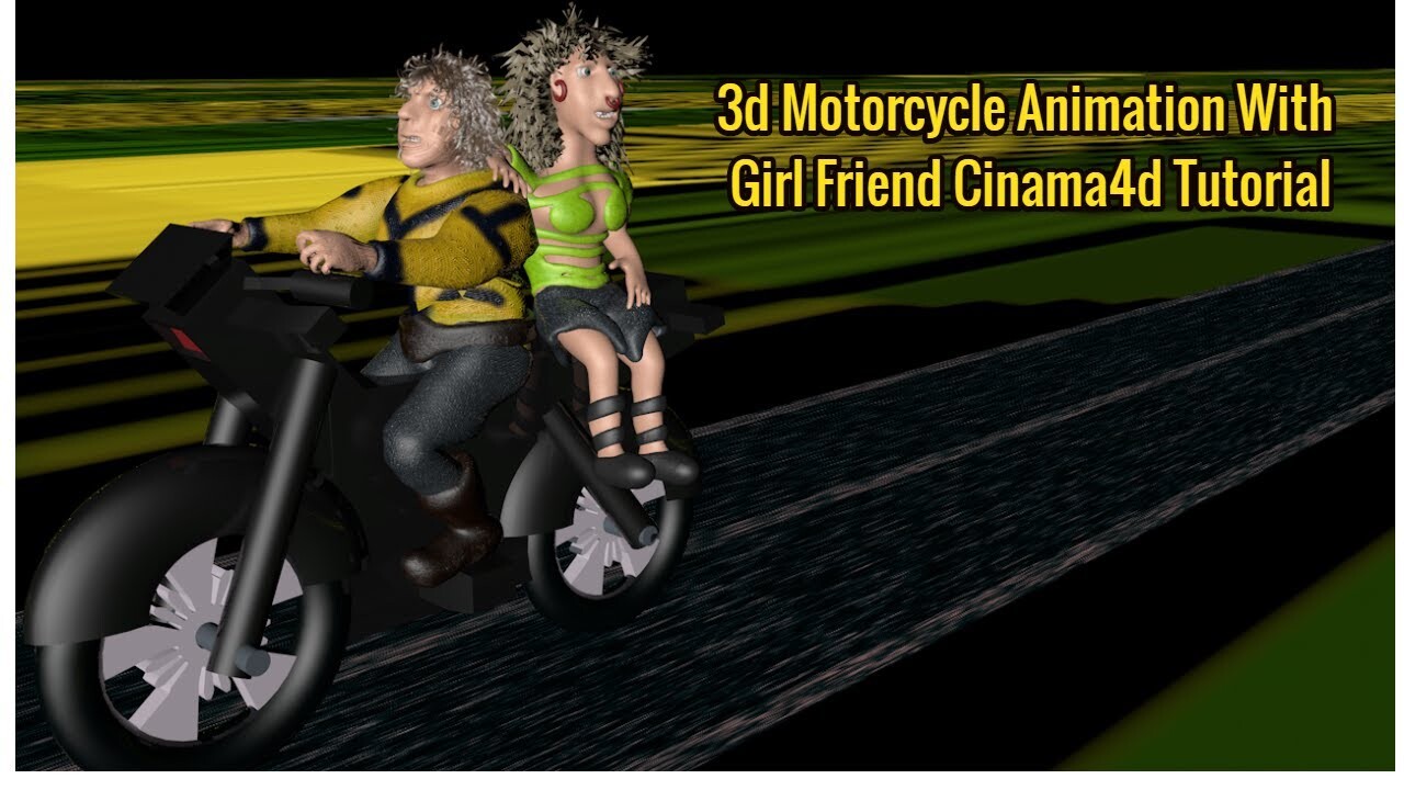 ArtStation - Motorcycle 3d Animation with Girl Friend |Cinama4d ...