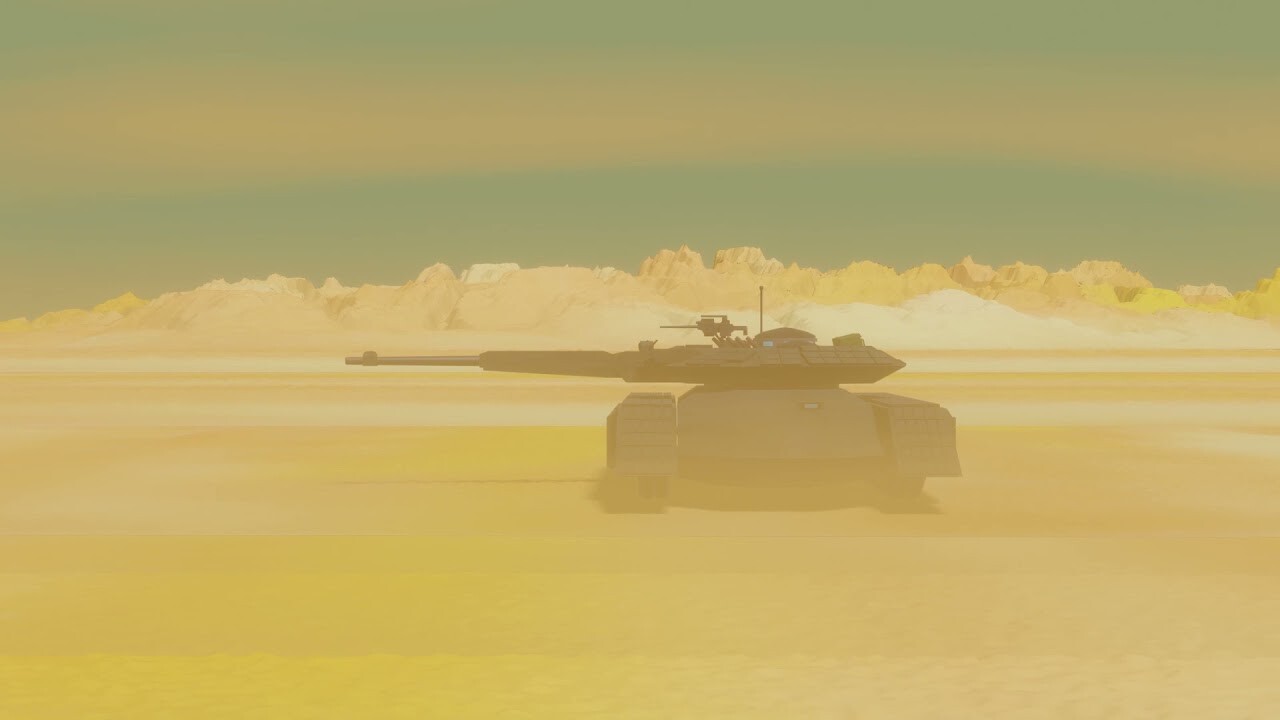 ArtStation - Tank in the Desert
