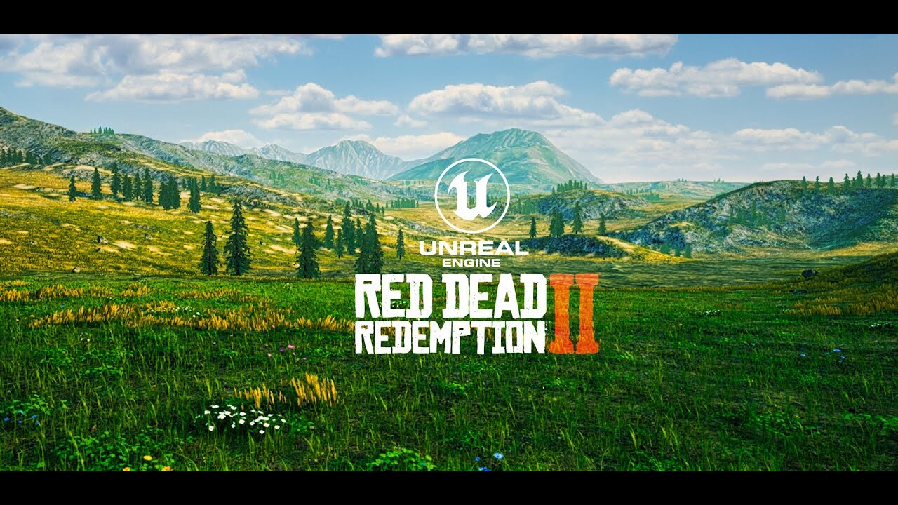 ArtStation - RDR 2 inspired landscape