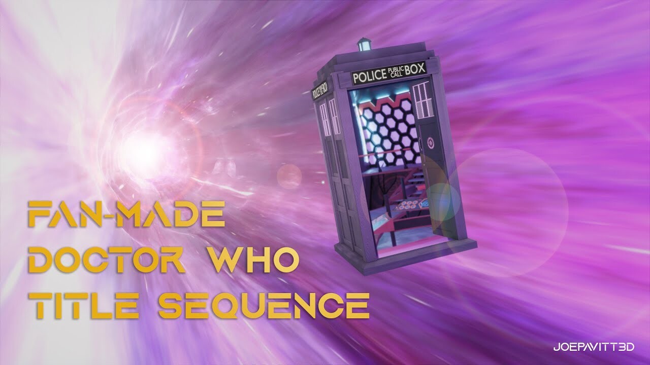 ArtStation - Fan-Made Doctor Who Title Sequence w/Custom TARDIS Design
