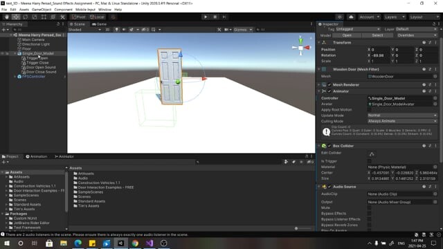 ArtStation - Door Trigger and Sound Effects