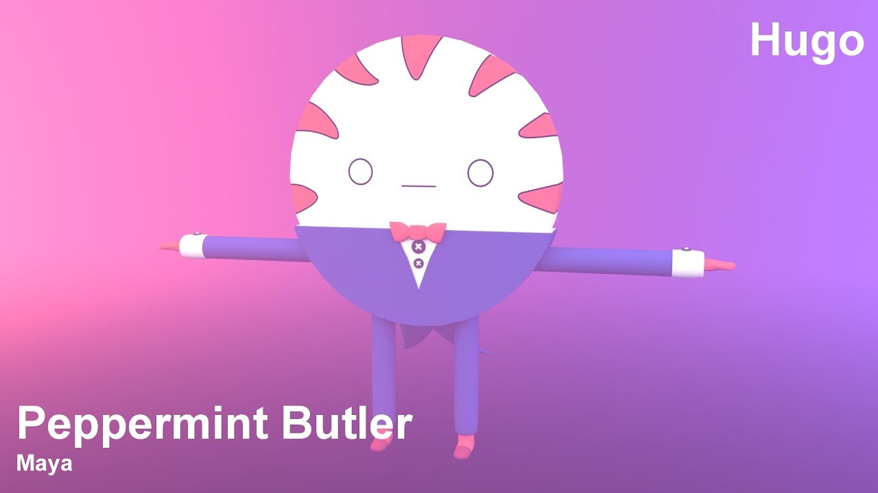 ArtStation - [Maya] Peppermint Butler