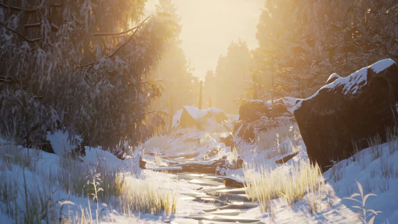 ArtStation - Snowy Forest Unreal Engine 4
