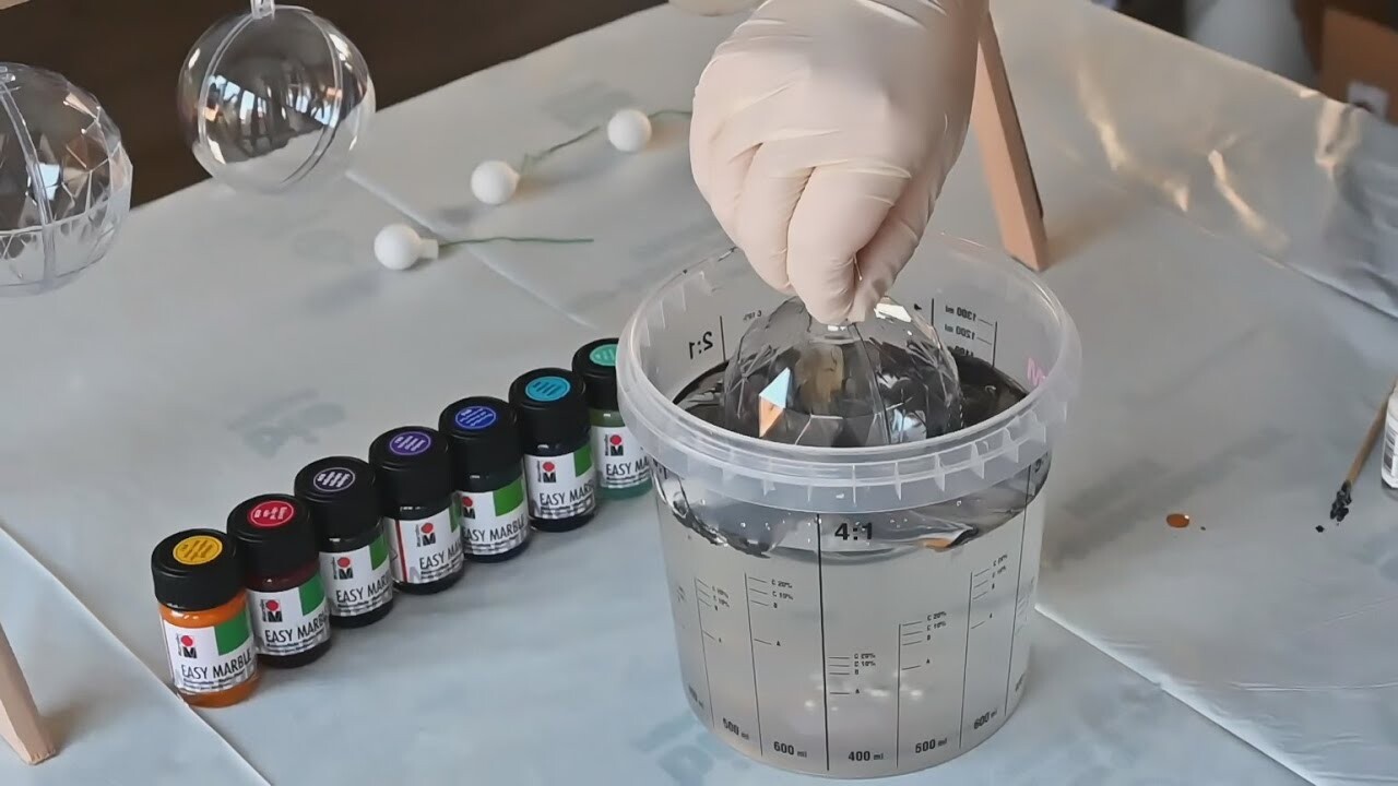 ArtStation - Easy Marble ~ Just drop, dip, done! ~ Christmas ornaments ...