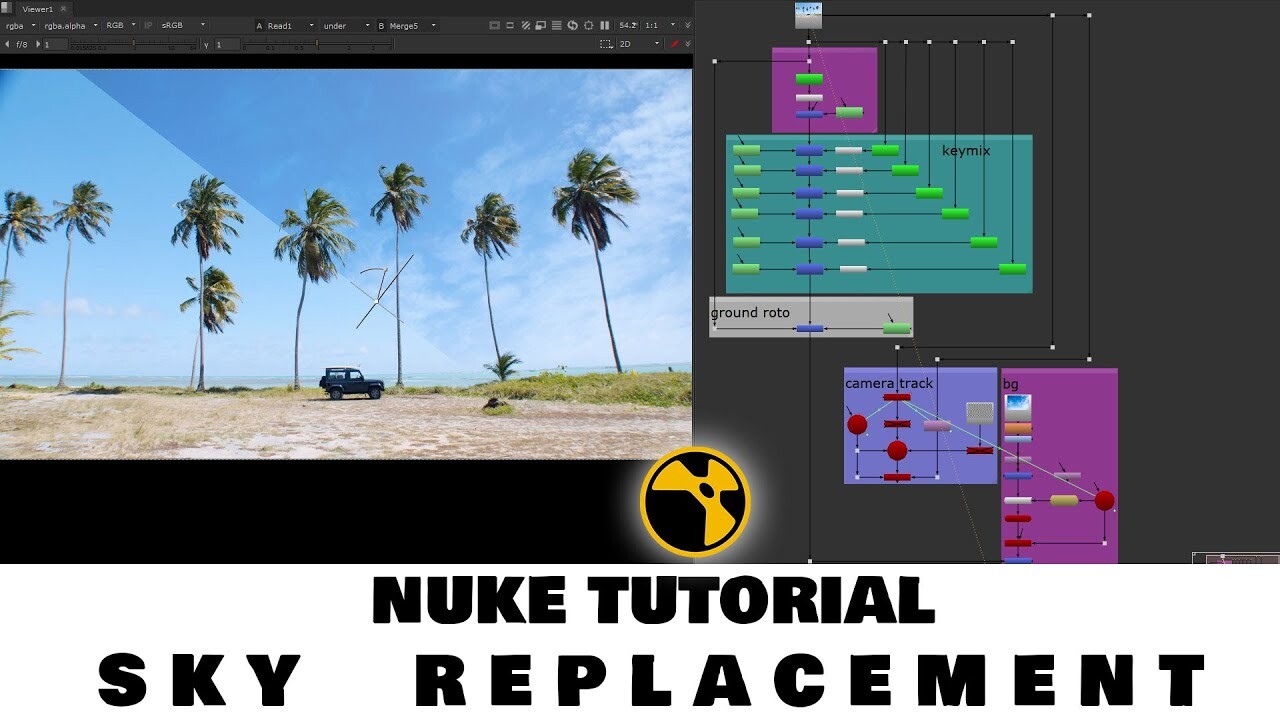 ArtStation - Nuke Tutorial :- Sky Replacement Tutorial