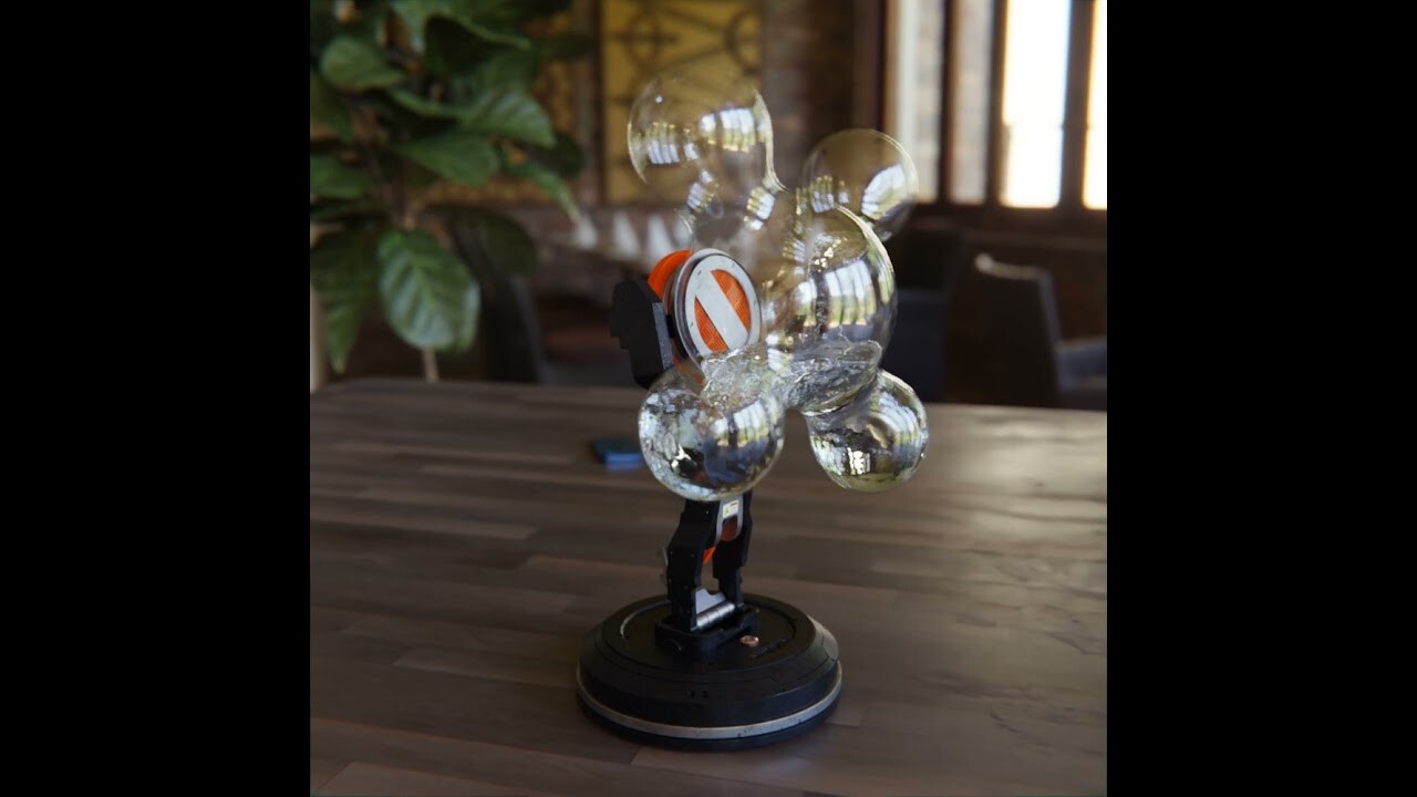 ArtStation - Relaxing liquid spinning orbs device