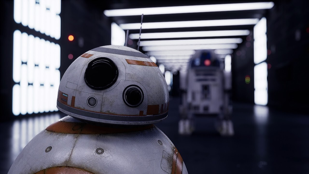 ArtStation - BB-8 & R2-D2 in Unreal Engine RTX
