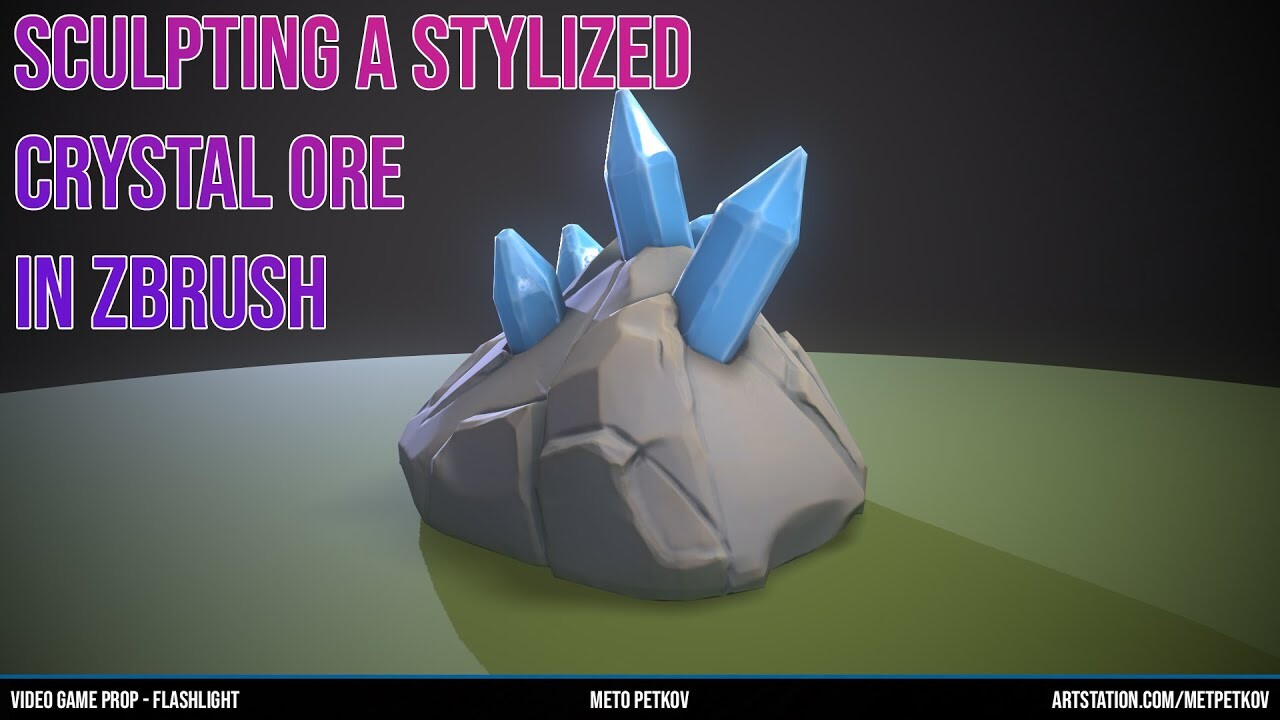 ArtStation - Stylized Crystal Ore