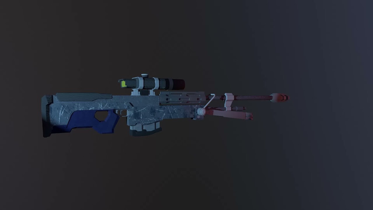 ArtStation - Halo: Reach | SRS 99 Anti-Matériel Sniper Rifle