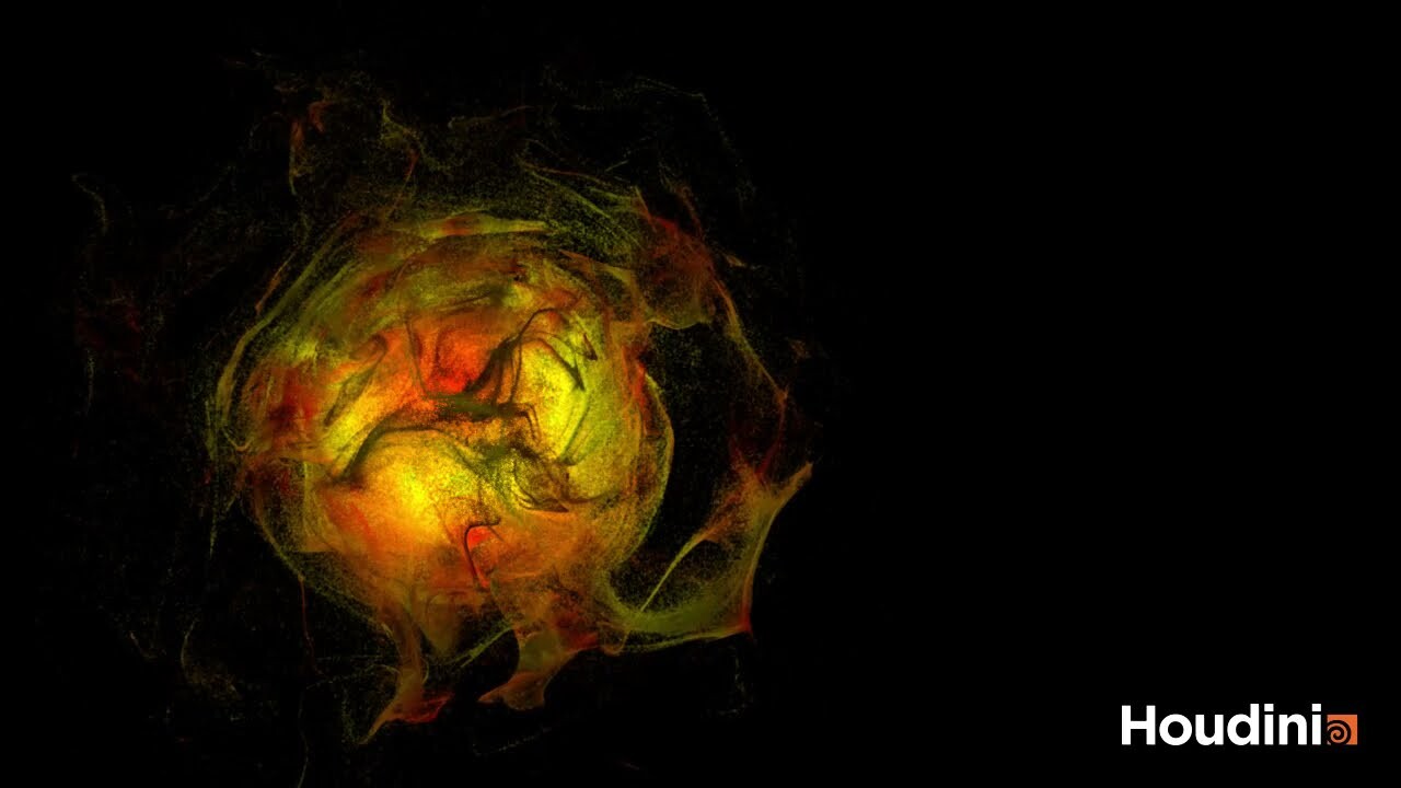 ArtStation - Particle Sim Houdini Fire-Like