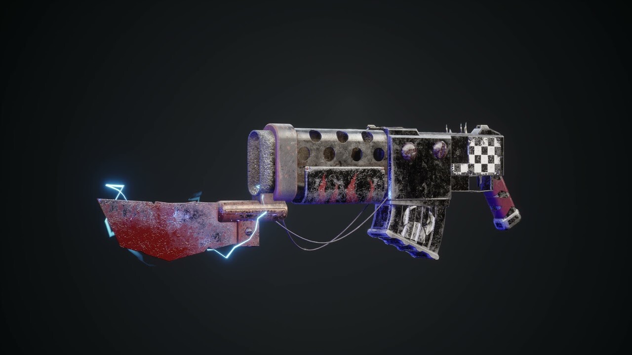 ArtStation - Weapon FX - Muzzle flash and Electricity.
